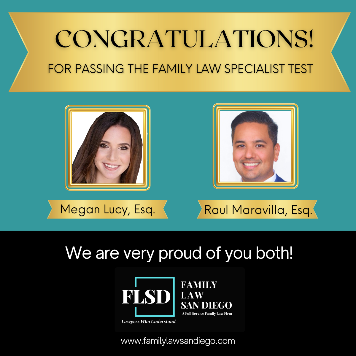 Congratulations to Megan Lucy and Raul Maravilla: New Family Law ...